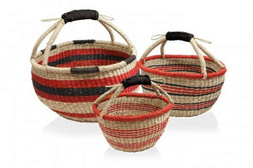 Colorful Woven Harvest Baskets from Barebones - Gardenista