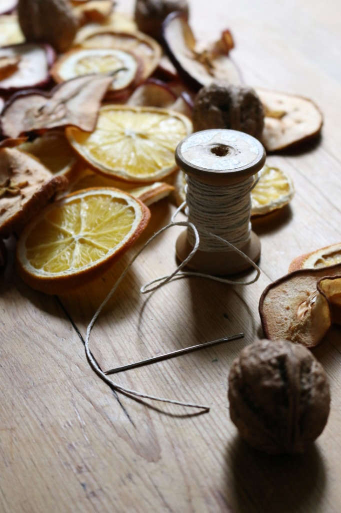 DIY: A Dried Fruit Garland for the Holidays - Gardenista