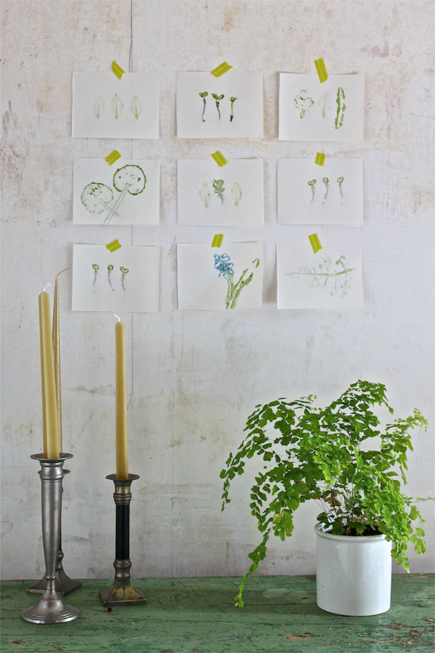 DIY: Easy Art Leaf Prints - Gardenista