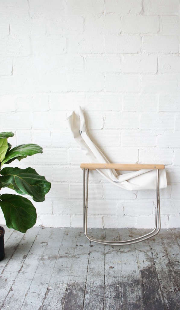 Object of Desire: A Folding Canvas Rocking Chair from Japan - Gardenista