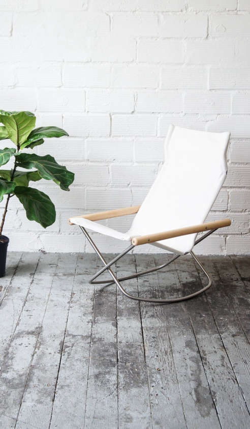 Object of Desire: A Folding Canvas Rocking Chair from Japan - Gardenista