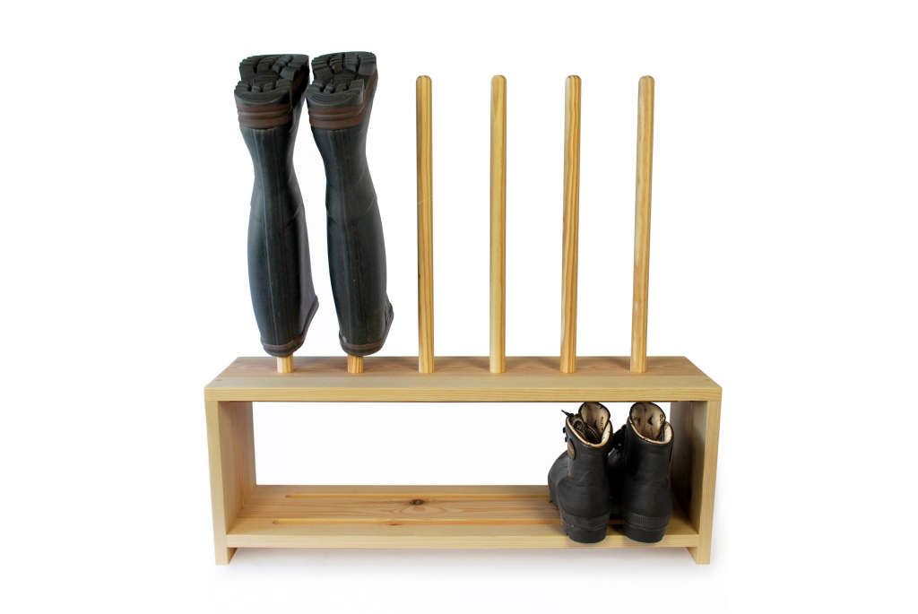 Wellington rubber boot racks