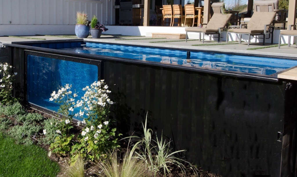 Shipping Container Chic: Recycled Swimming Pools by Modpools - Gardenista