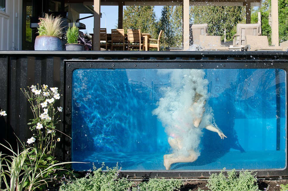 Shipping Container Chic: Recycled Swimming Pools by Modpools - Gardenista