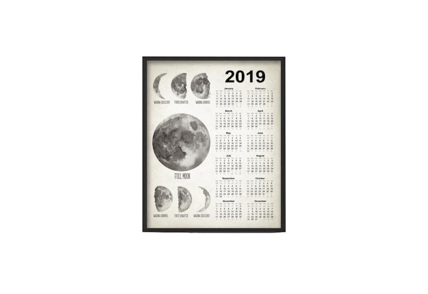 10 Easy Pieces: Moon Calendars for 2019 - Gardenista