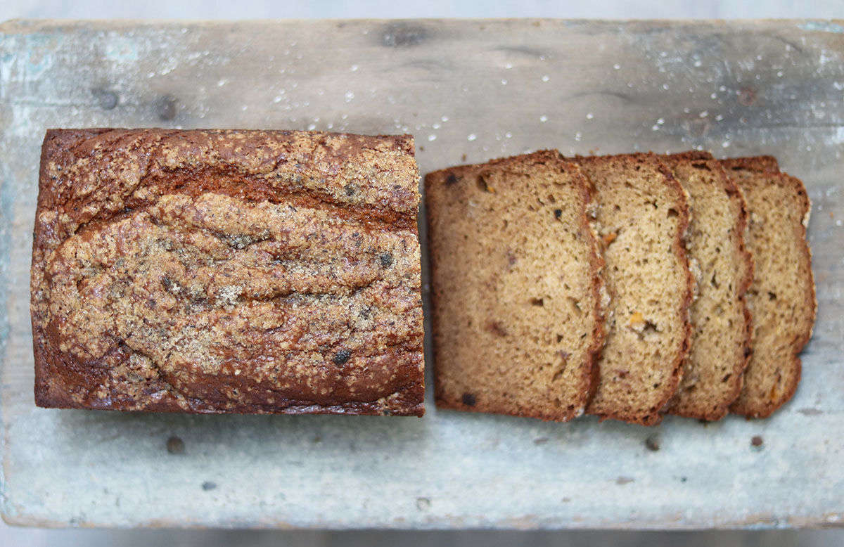 Persimmon loaf is a sweet breakfast bread that can also be served with ...