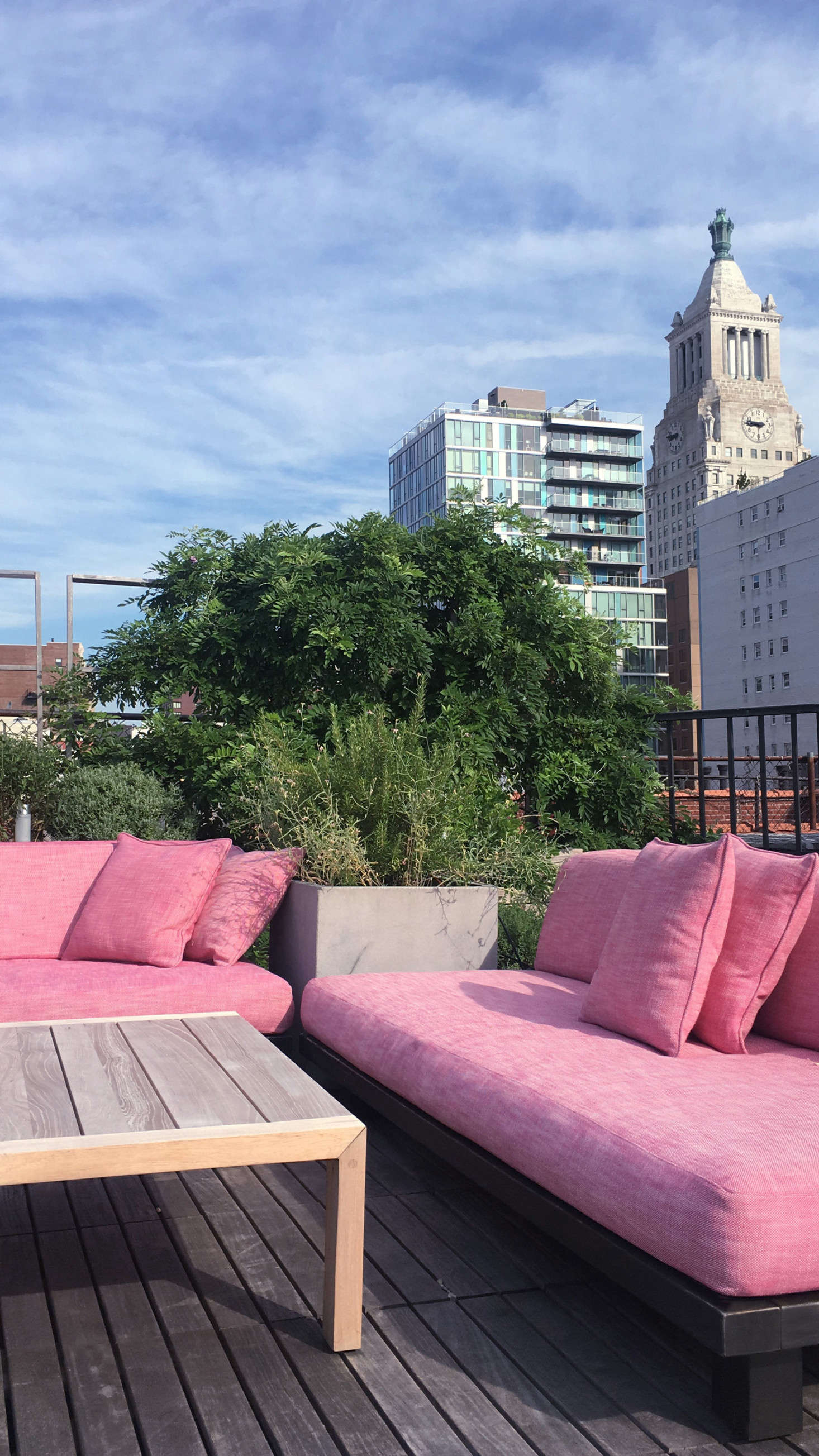 A Pink Roof Garden in Manhattan: At Home with Designer Magdalena Keck ...