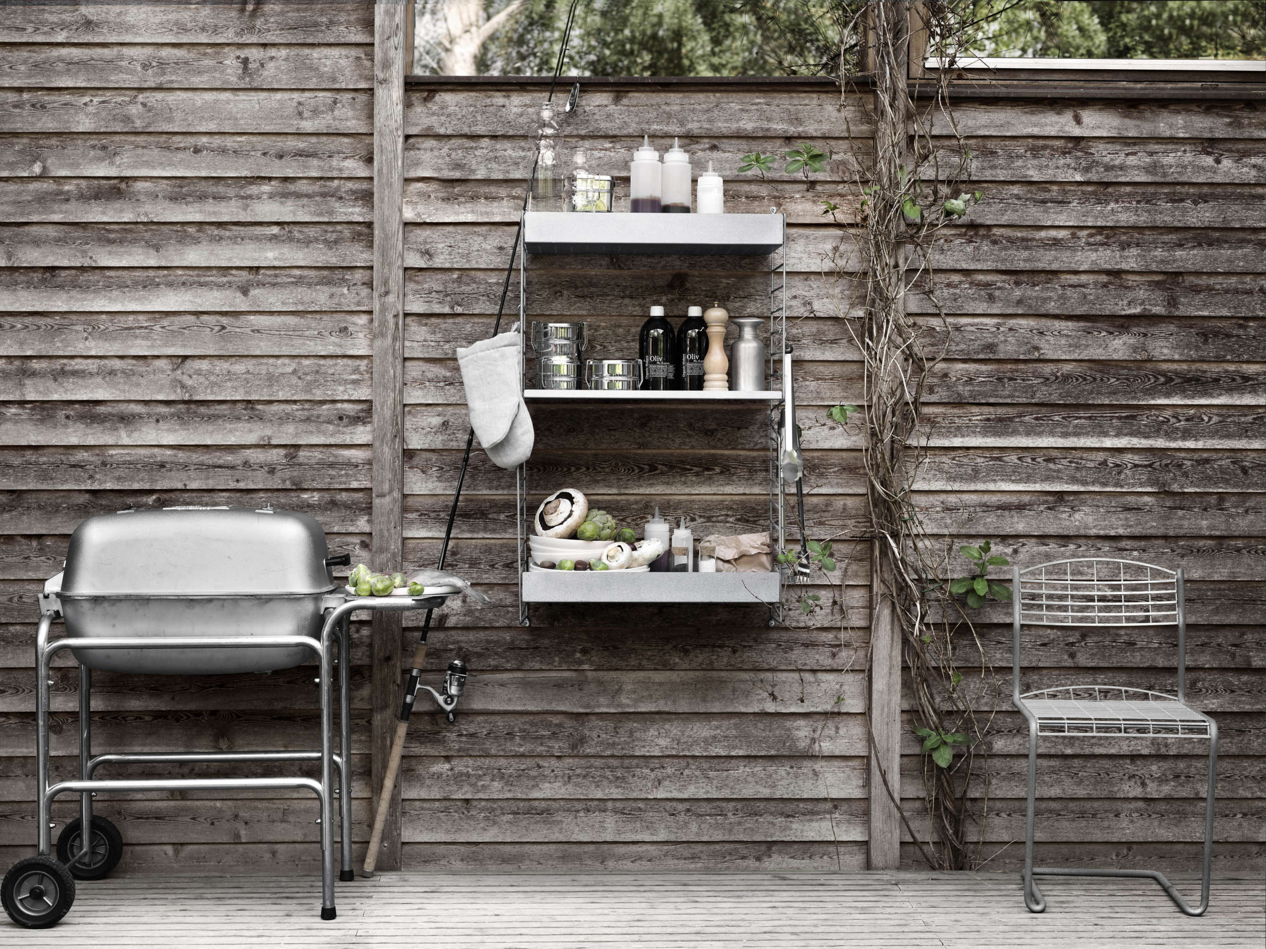Indoor-Outdoor Shelving: The Iconic String System Now in Galvanized ...