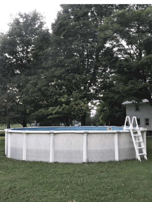 How to Make an Above Ground Pool Look Nice: Paint It Yourself