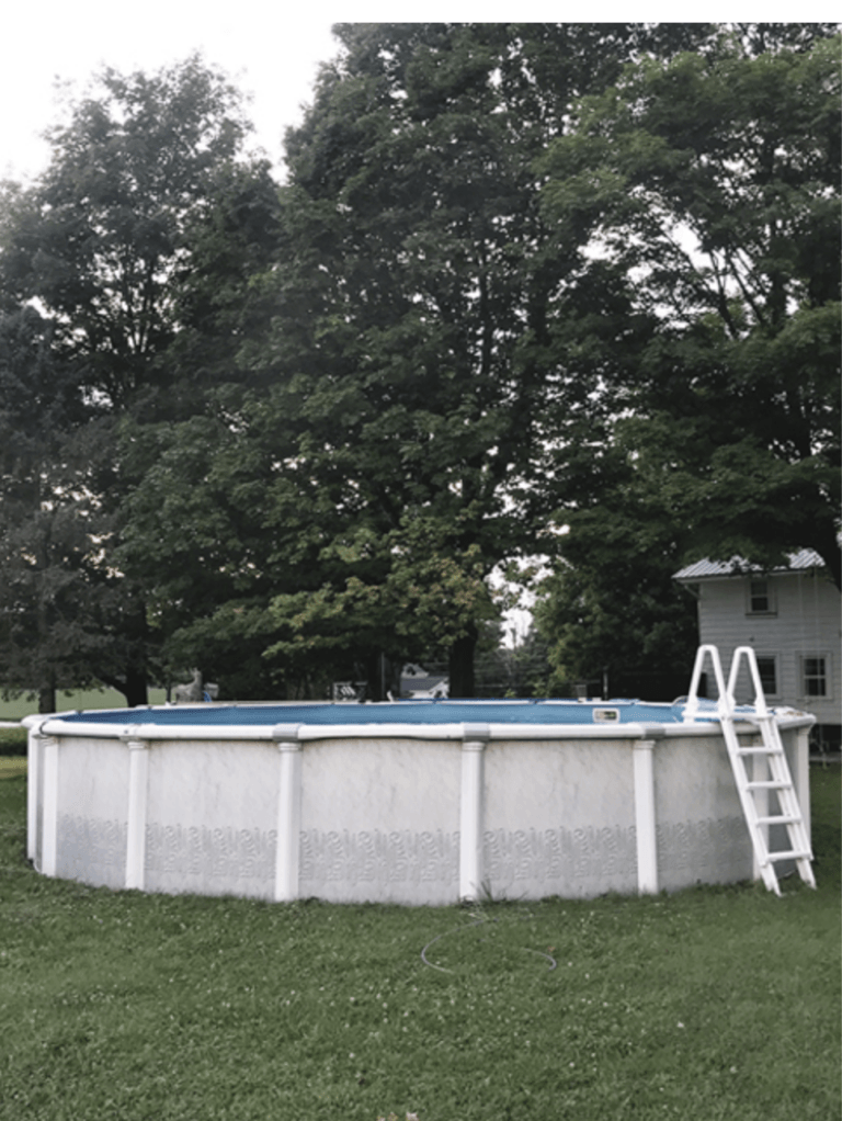 How to Make an Above Ground Pool Look Nice: Paint It Yourself
