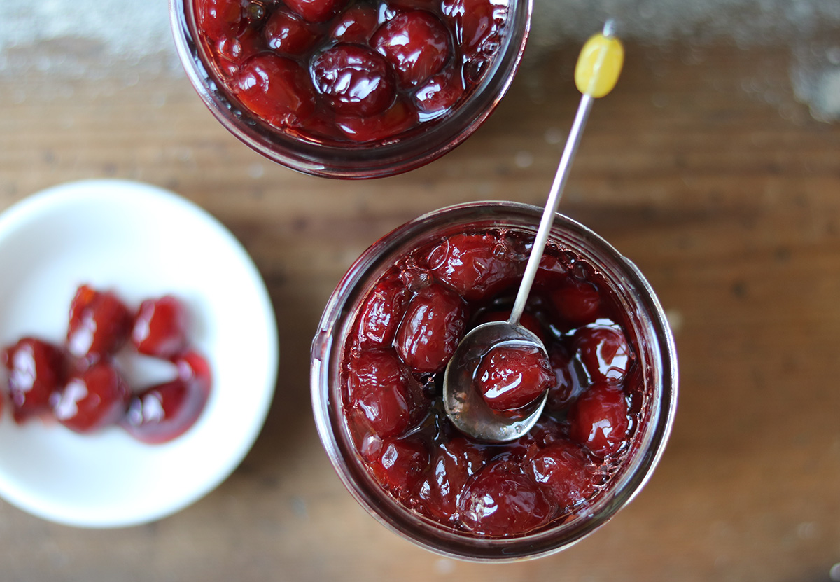 Cornelian cherry olives are made from unripe Cornus mas fruit