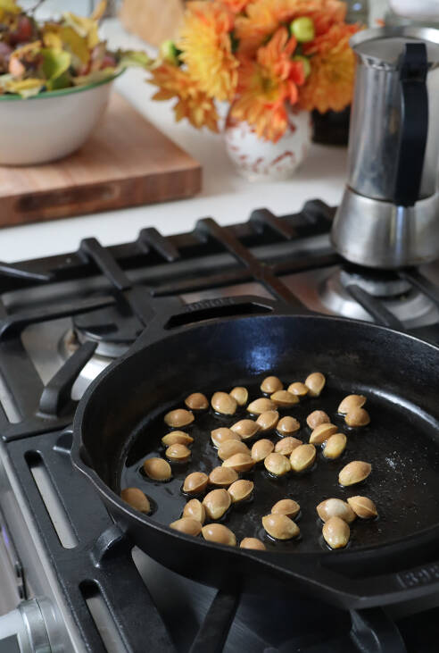 Ginkgo nuts are the seeds of stinky ginkgo fruit, and they are delicious