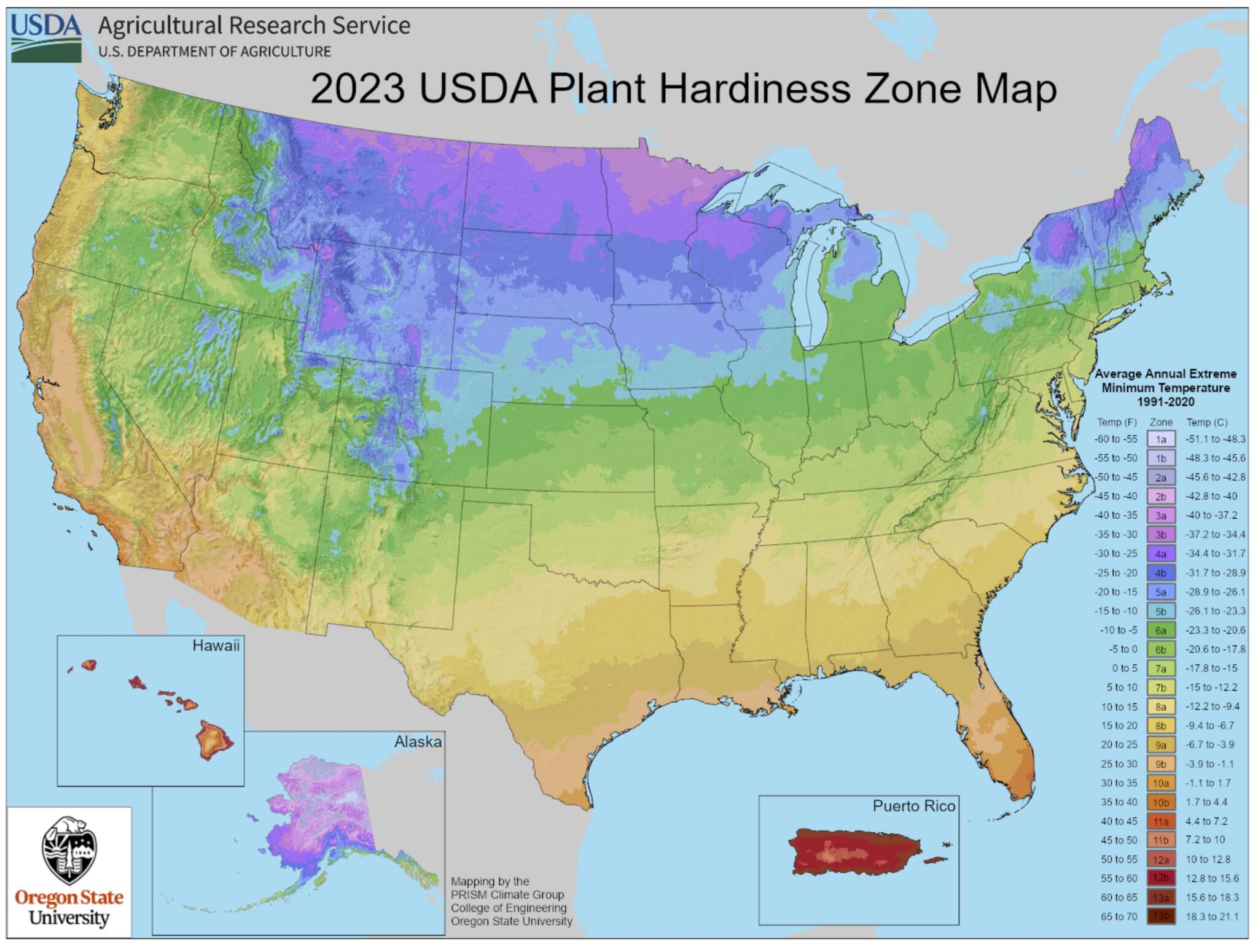 The New USDA Hardiness Zone Map 2023: What This Means for You