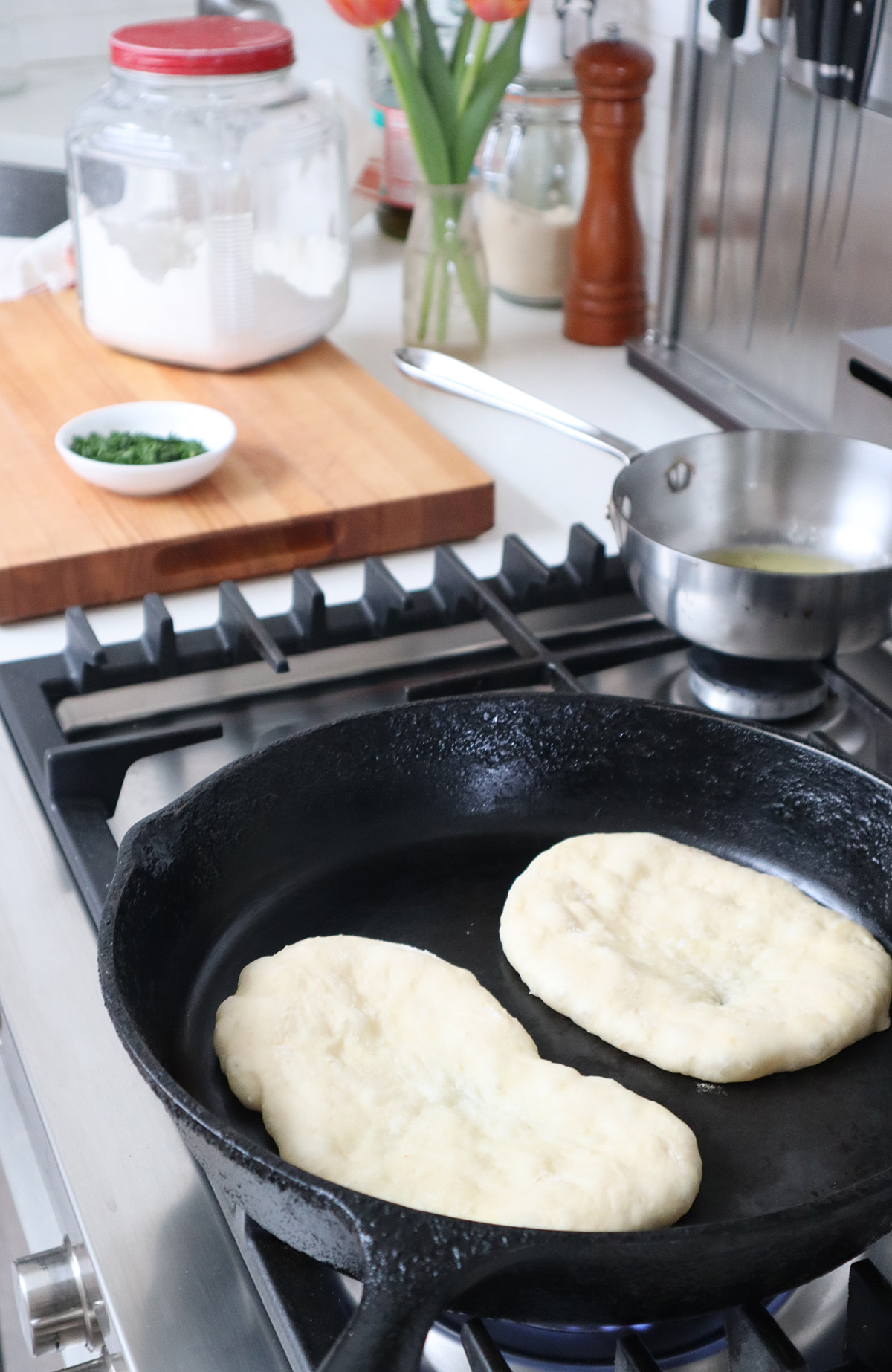 Field Garlic Naan: A No-Knead Feral Recipe Inspired by Classic Butter Naan