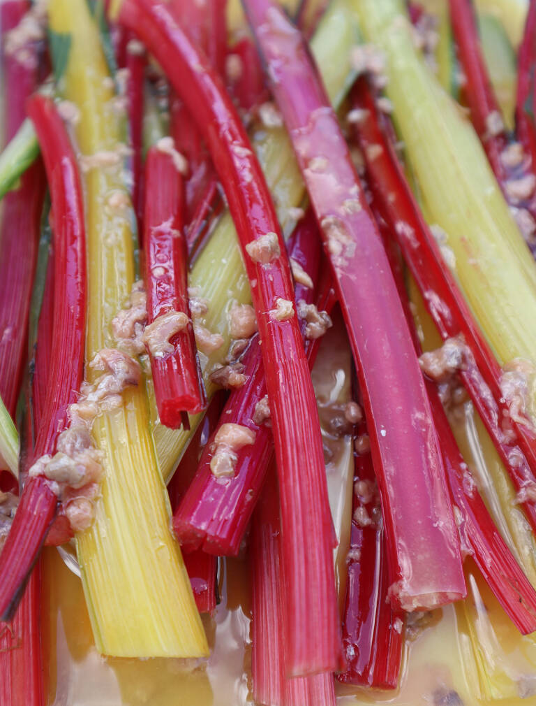 Grilled Swiss Chard Stems: A Simple Recipe Using Just 3 Ingredients