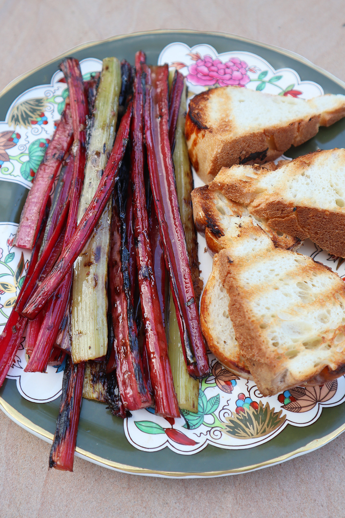 Grilled Swiss Chard Stems: A Simple Recipe Using Just 3 Ingredients