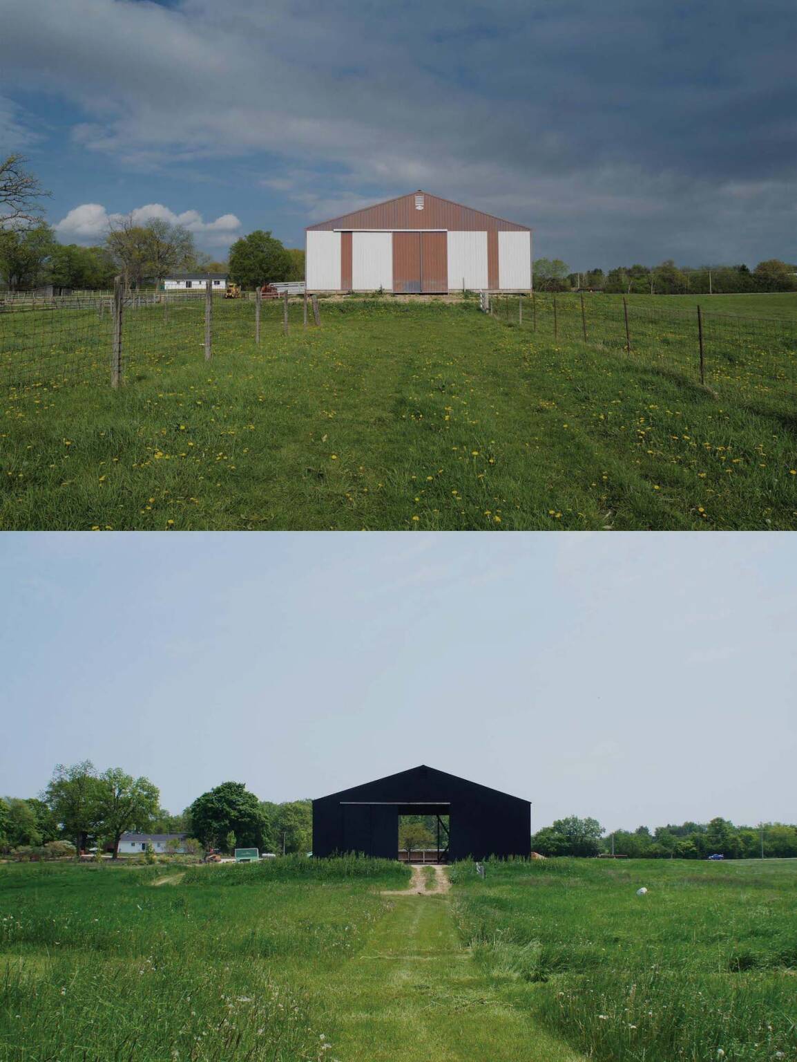 Practice Landscape Converts a Barn Into a Walled Garden in the Midwest